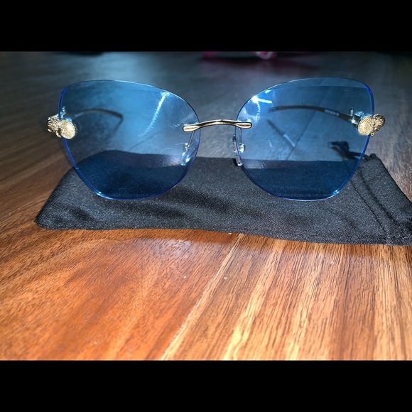 Cartier | Accessories | Blue Cartier Shades | Poshmark